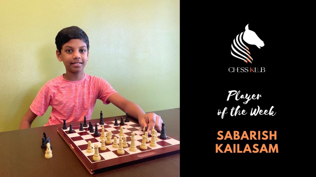 Sabarish Kailasam - Champion of the Intermediate Battle | CHESS KLUB